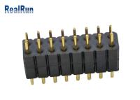 China 2.0mm LCP PBT PA6T Round Pin Header Dip Connector 16P Double Row PPS for sale