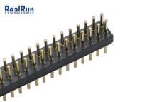 China PA6T PPS 1.9mm Height Round Pin Header Straight 70P LCP UL94V-0 for sale