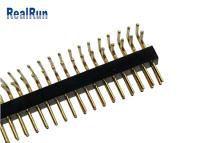 China 2*35P CuZn38Pb2 Round Female Pin Header Right Angle UL94V-0 ISO9001 for sale