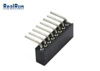 China PA6T PPS Height 4.1mm Round Pin Header L8.6mm Right Angle for sale