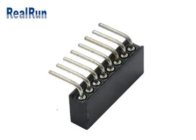 China PA6T PPS Height 4.1mm Round Pin Header L8.6mm Right Angle for sale