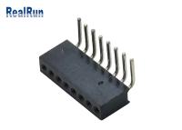 China PA6T PPS Height 4.1mm Round Pin Header L8.6mm Right Angle for sale