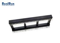 China PCB 64P 1.778mm Ic Text Socket Connector DIP PBT UL94V-0 Phosphor Bronze for sale