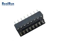China 2×8P DIP Row PBT Insulator IC Socket PA6T UL94V-0 PCB Motherboard Connector for sale