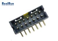 China UL94V-0 PA6T Gold Plated Box Header Connector 2.0*6.4-2*7P SGS for sale