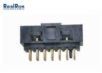 China PBT  H6.4 30% GF Double Row Box Header UL94V-0 14P IDC Socket Brass for sale