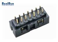 China PBT  H6.4 30% GF Double Row Box Header UL94V-0 14P IDC Socket Brass for sale