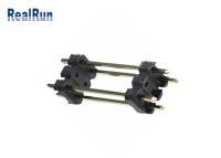China PA6T PBT LCP Fiber Pin Header Connector 2.54mm Dip Through Hole 0.75A for sale