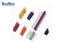 China Colored PA6T Brass Pin Header Connector 500VAC/ Min Double Row for sale