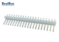 China Brass UL94V-0 LCP Straight Pin Header 3.96mm Pitch 7A Tinned Single Row Connector for sale