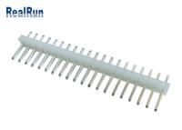 China Brass UL94V-0 LCP Straight Pin Header 3.96mm Pitch 7A Tinned Single Row Connector for sale