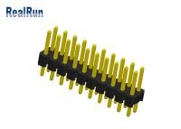 China PBT PA6T 20P Double Row Dip Pin Header Male Brass Pcb 3.0A Brass for sale