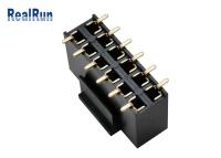 China LCP CAP PA6T SMD Pin Header Connector DC500V Phosphor Bronze Gold Plating for sale