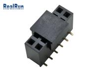 China LCP CAP PA6T SMD Pin Header Connector DC500V Phosphor Bronze Gold Plating for sale