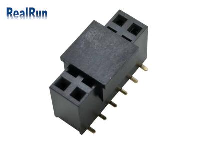 China LCP CAP PA6T SMD Pin Header Connector DC500V Phosphor Bronze Gold Plating for sale