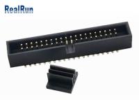 China LCP Brass PA6T Header Idc Connector Male 40 Pin SMD Pin Box DC2A With Cap for sale