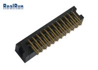 China Brass PA6T Box Header Connector UL94V-0 PBT R/A 24 Pin DC3A LCP for sale