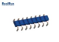 China VCD Single Row Header Connector PA6T 8P Dip Through Hole Header Connector for sale