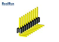 China 10P LCP PBT Male Pin Header Connector PA6T One Row PCB Connector for sale