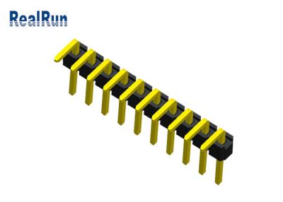 China 10P LCP PBT Male Pin Header Connector PA6T One Row PCB Connector for sale