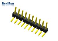 China 10P LCP PBT Male Pin Header Connector PA6T One Row PCB Connector for sale