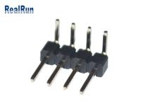 China Machined Breakaway PCB Male Connector PA6T PBT LCP Right Angle Pin Header for sale