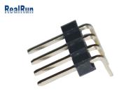 China Machined Breakaway PCB Male Connector PA6T PBT LCP Right Angle Pin Header for sale