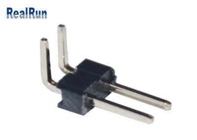 China Oxidation Resistance Right Angle Pin Header PA6T H2.5mm Single Row for sale