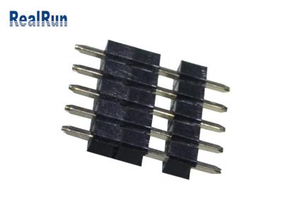 China 5P Brass Plastic THT Pcb Solder Connector Straight Dip Pin Header PBT LCP for sale