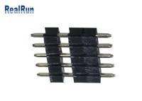China 5P Brass Plastic THT Pcb Solder Connector Straight Dip Pin Header PBT LCP for sale