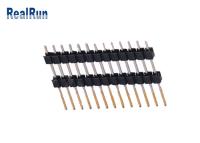 China Gold Tin Plating PA6T Straight Header Connector 13P Dual Plastic PBT for sale
