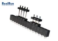 China PBT LCP Pcb Header Connector Single Row Au Tin 3.96mm Pitch DC500V for sale