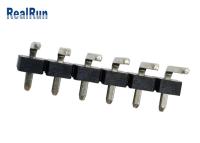 China Black 7A LCP Brass Pcb Header Connector 90 Degree Bend PA6T Insulator for sale