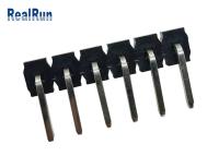 China Black 7A LCP Brass Pcb Header Connector 90 Degree Bend PA6T Insulator for sale