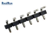China Black 7A LCP Brass Pcb Header Connector 90 Degree Bend PA6T Insulator for sale