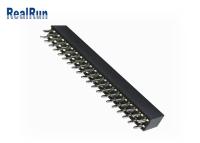 China SGS Brass 500VAC Press Fit Female Header Connector 3.0A Dip Double Row 2*20P for sale