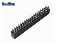 China SGS Brass 500VAC Press Fit Female Header Connector 3.0A Dip Double Row 2*20P for sale