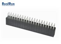 China SGS Brass 500VAC Press Fit Female Header Connector 3.0A Dip Double Row 2*20P for sale