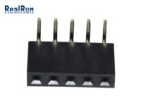 China 3.0A Brass Female Header Connector 90 Degree 500VAC Through Hole For LCM LED for sale