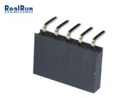 China 3.0A Brass Female Header Connector 90 Degree 500VAC Through Hole For LCM LED for sale