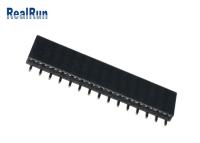 China PA6T Dip PCB Female Header Connector 15P 2.54mm Pitch Straight For VCD for sale