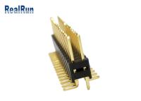 China PA6T GF Pin Header Connector LCP PBT Dual Row H5.0 Vertical SMT For LCM LED for sale