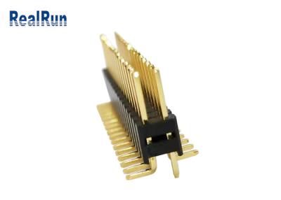 China PA6T GF Pin Header Connector LCP PBT Dual Row H5.0 Vertical SMT For LCM LED for sale