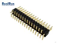 China PA6T GF Pin Header Connector LCP PBT Dual Row H5.0 Vertical SMT For LCM LED for sale
