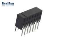 China PA6T Female Header Connector LCP Brass Single Row Right Angle 1×7P for sale
