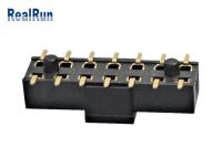 China Brass PA6T  Female Header Connector  2×7 SMT H3.5 500VAC With Post Cap for sale