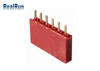 China PA6T PBT Female Header Connector DC500V 1×6P Dip LCP Brass for sale