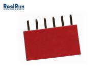 China PA6T PBT Female Header Connector DC500V 1×6P Dip LCP Brass for sale