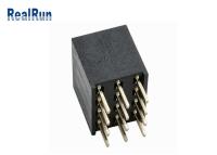 China PA6T Brass Female Header Connector PBT UL94V-0 Three Row Y Terminal DC1.5A for sale