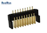 China 9P Male Battery Cell Holder Nylon Phosphor Bronze Gold Plated 500VAC for sale